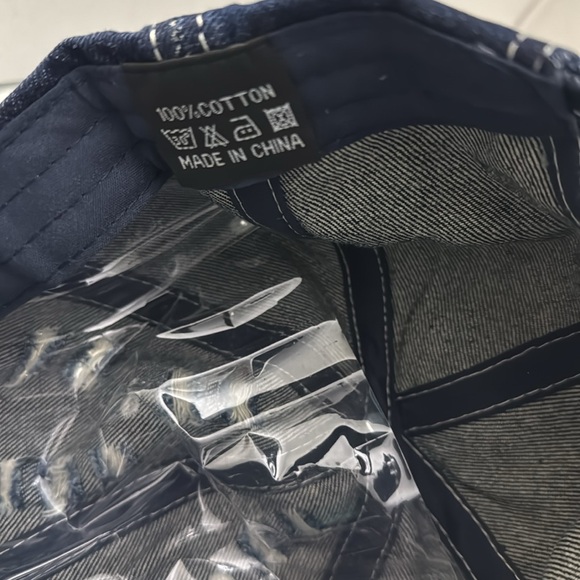 Accessories | Distressed Denim Cap Adjustable Buckle Closure 10 Cotton ...